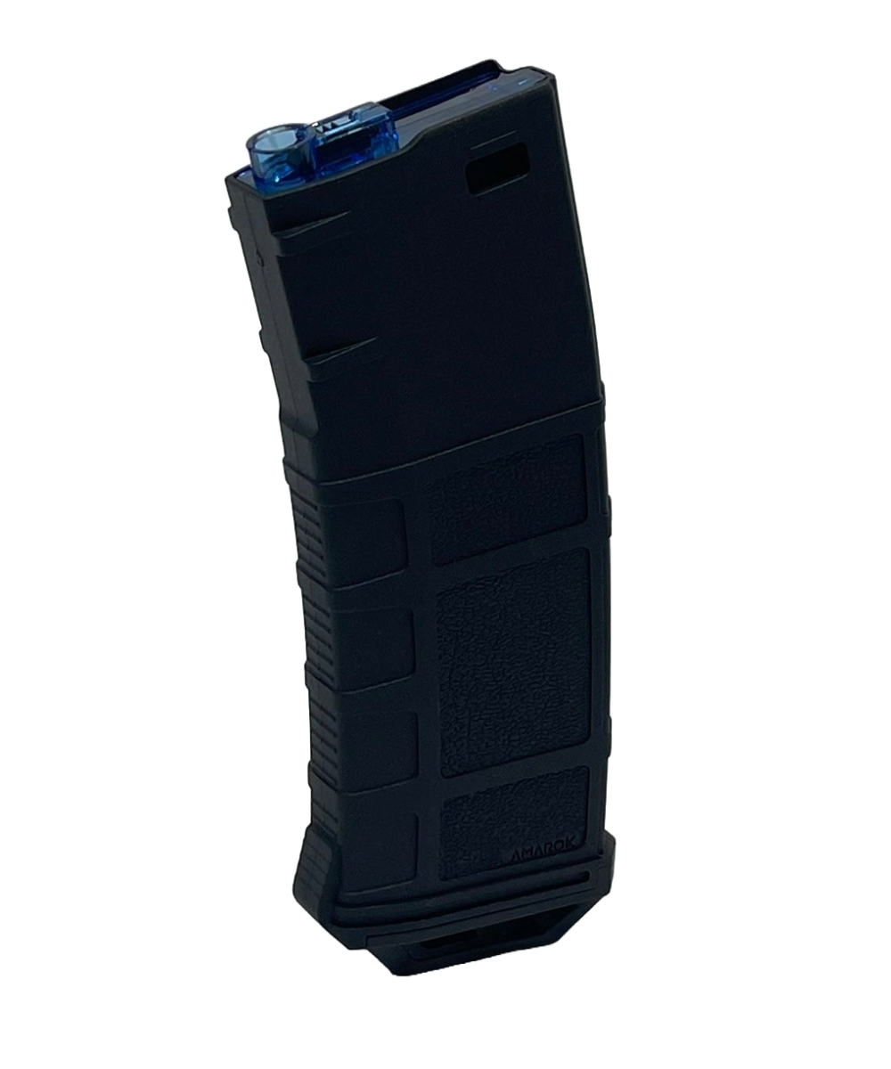 Amarok 250rnds Polymer Mid Cap Magazine (AEG) - Black/Blue (M4/AR-15 ...