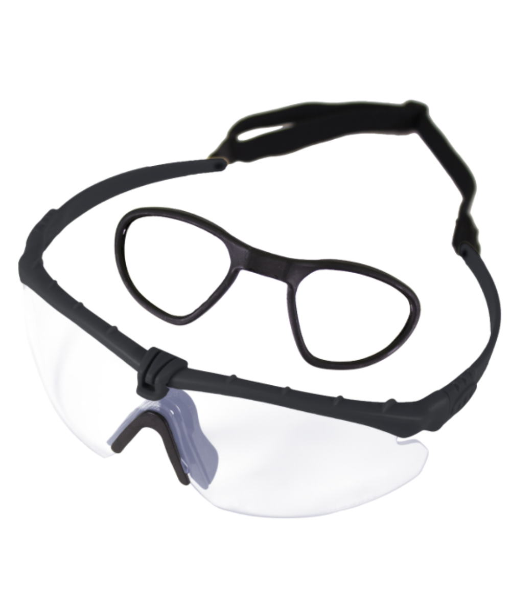 Nuprol Battle Pro's Protective Eyewear (Clear/Black) – With Prescripti ...